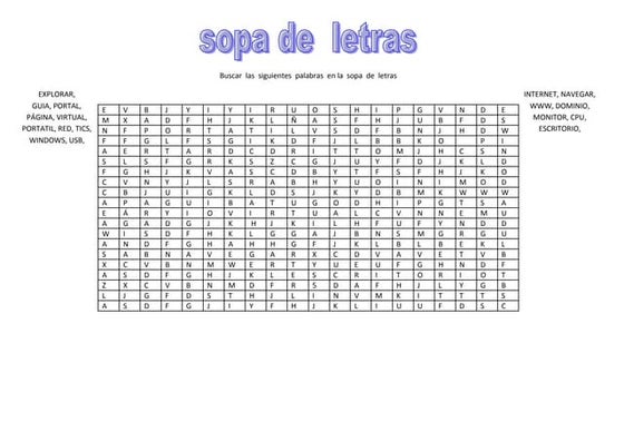 Sopa --de--letras | DOC