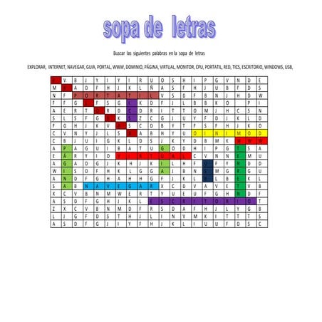 Sopa de letras | DOC