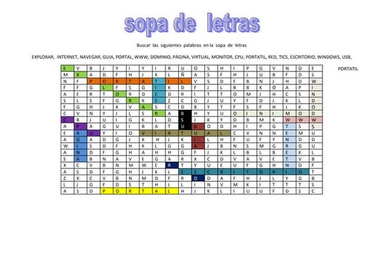 Sopa de letras | PDF