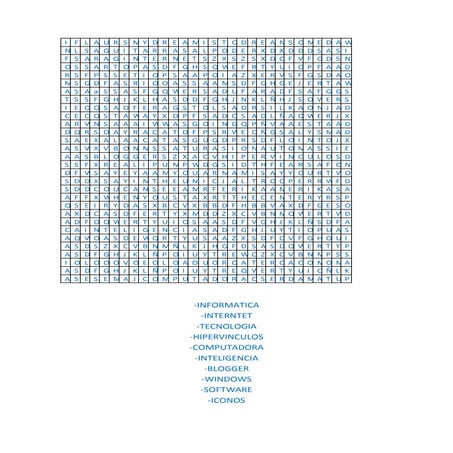 Sopa de letras | DOCX