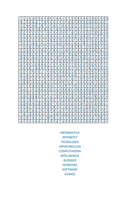 Sopa de letras | DOCX