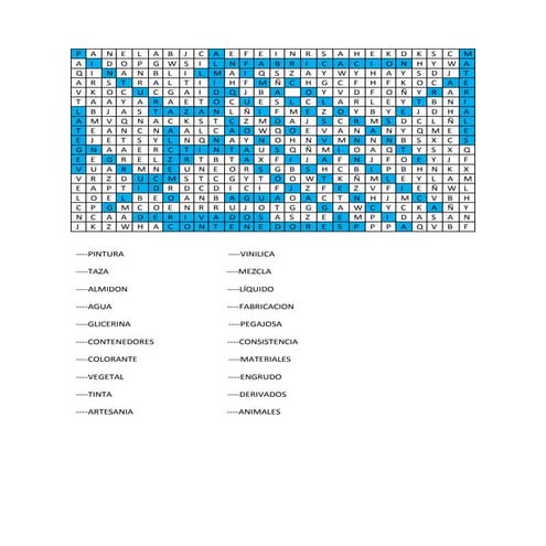 Sopa de letras | DOCX
