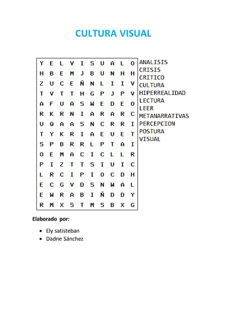 Sopa de letras | PDF