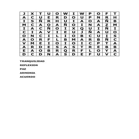 Sopa de letras | DOCX