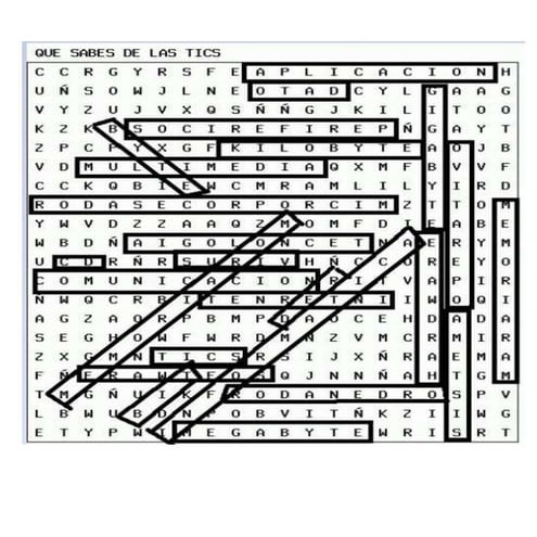 Sopa de letras de las tics | DOCX