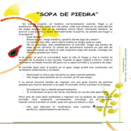 Sopa de piedra | PDF