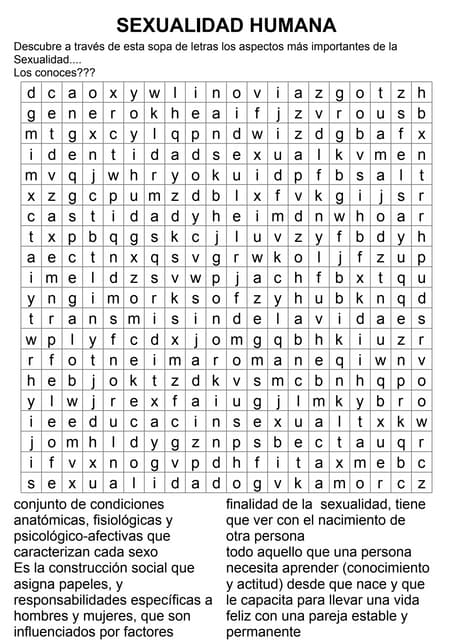 Sistema Reproductor Humano Sopa De Letras Sistema Reproductor Sopa Images And Photos Finder