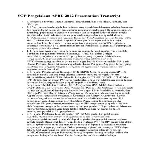 Sop apbn | PDF