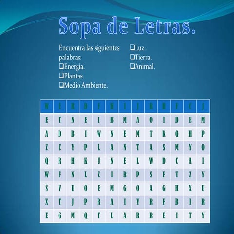 Word search puzzle | DOCX