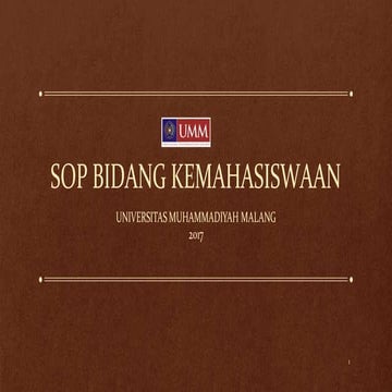 SOP BIDANG KEMAHASISWAAN UMM_2017.pptx