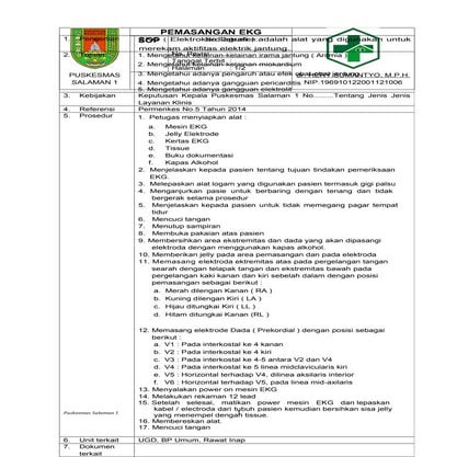 KUMPULAN SOP PELAYANAN KLINIK ATAU FASILITAS KESEHATAN TINGKAT PERTAMA.docx