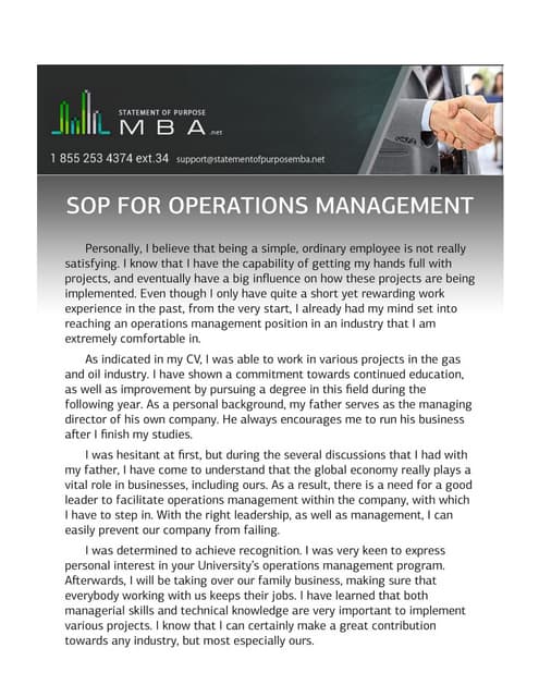 Sample SOP For MS in Business Analytics | PDF