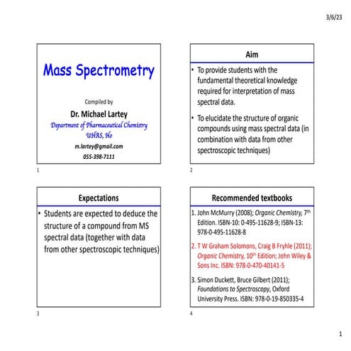 TYPES OF PEAKS IN MASS SPECTROSCOPY.pptx