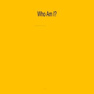 Who Am I? | PPT