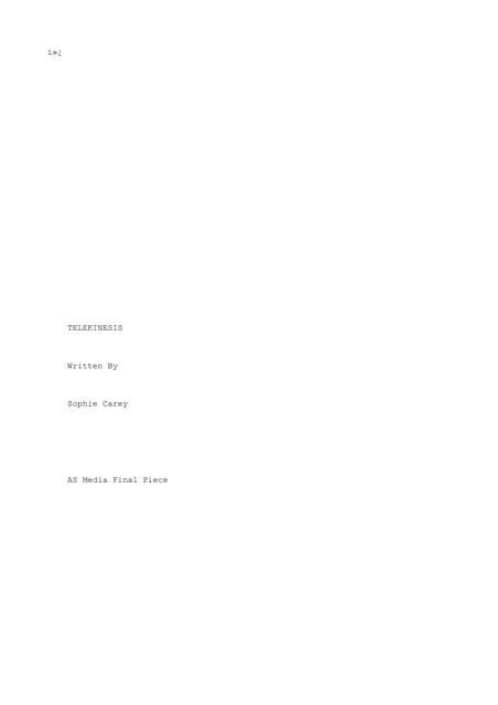 The Entity - Script | DOCX