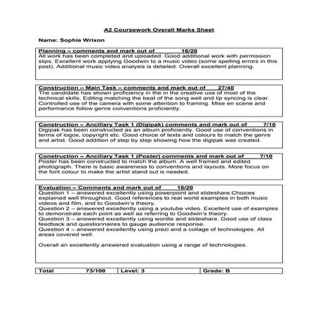 Rice yasmin evaluation and overall feedback sheet | DOCX