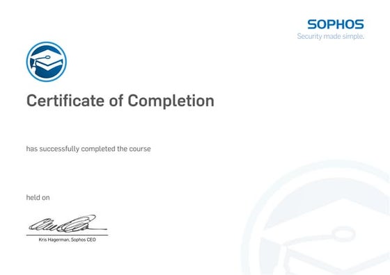 Sophos Certified Engineer 43623905 | PPT