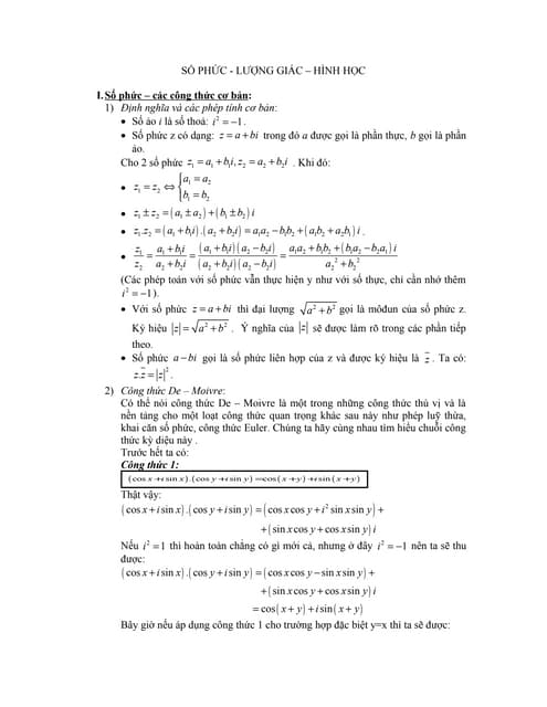 Bai tap-so-phuc | PDF
