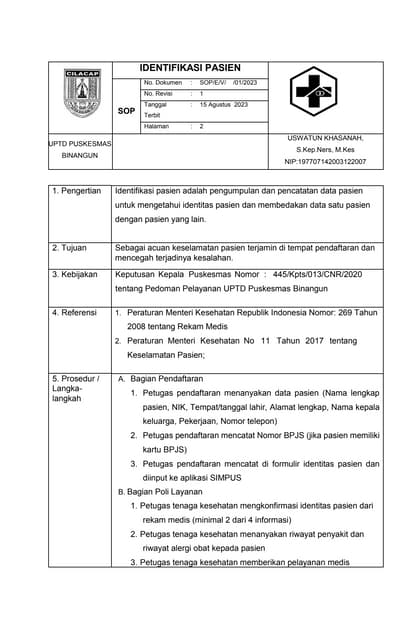 7.1.1.3 SOP Pendaftaran pasien baru.docx