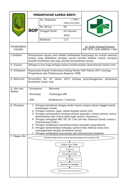 Kak home visit resti 2019 | PDF