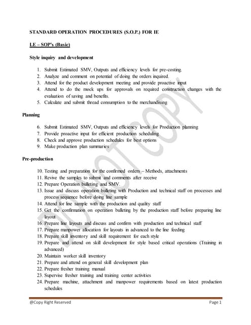 Needle Control Policy in Apparel Industry | PDF