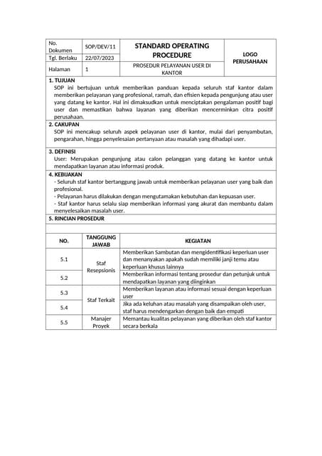 JOB DESCRIPTION RDM | PDF