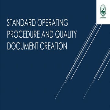 SOP & Quality Documents Creation - CSMI.pdf