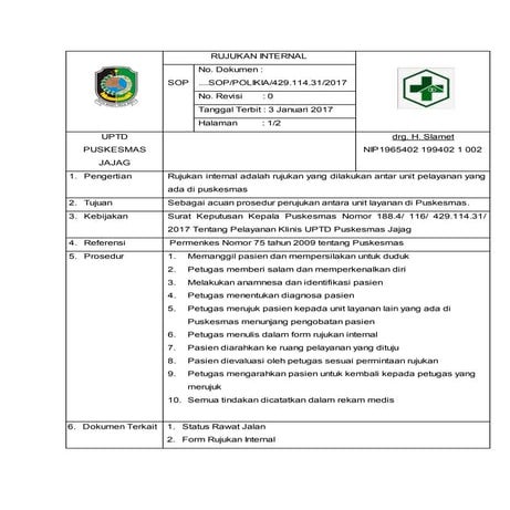 SOP RUJUKAN INTERNAL.doc