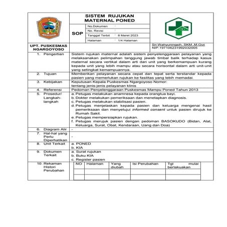 SOP SISTEM RUJUKAN MATERNAL 2023.doc