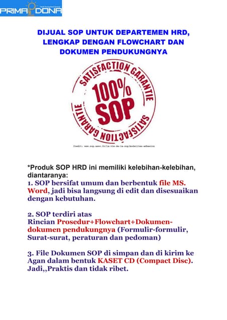 Contoh SOP HRD Lengkap | PDF