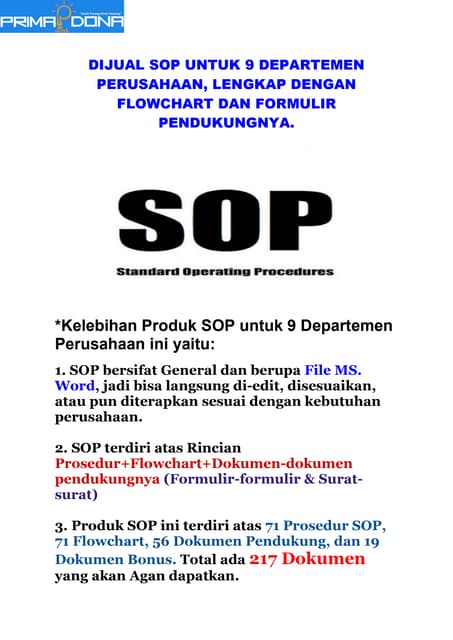 SOP GA - Standar Operasional Prosedur General Affair | PDF