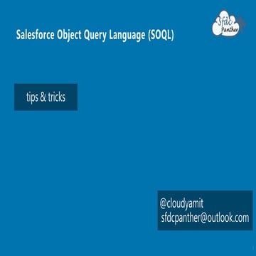 Soql In Salesforce Salesforce Object Query Language Salesforce Ppt