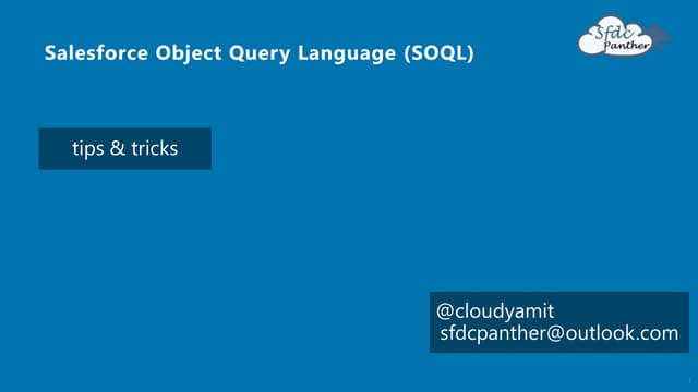 Soql In Salesforce Salesforce Object Query Language Salesforce