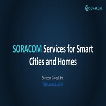 SORACOM SIM: new services and capabilities | PPTX