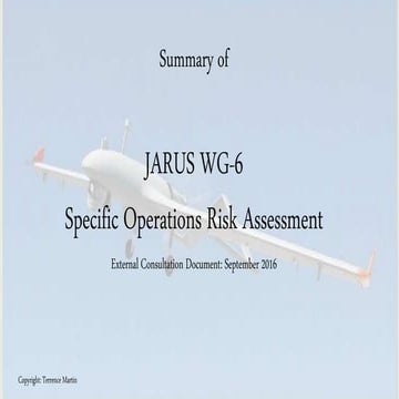 Overview of the JARUS Specific Operations Risk Assessment Process | PPTX