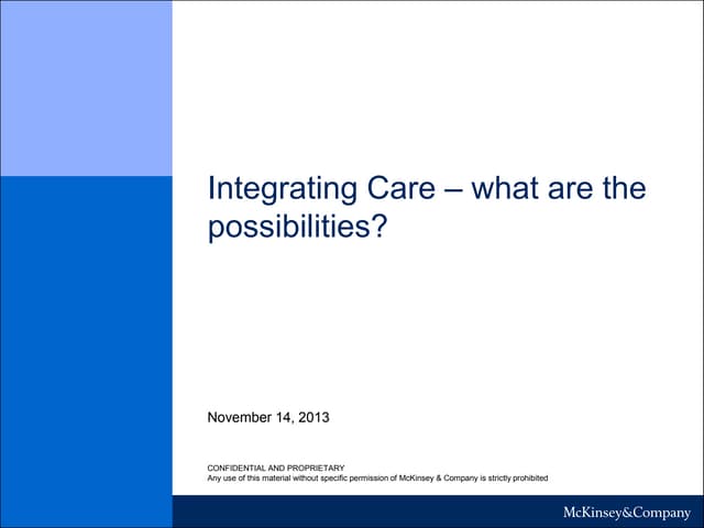 Sorcha Mckenna, Head of Healthcare Practice, McKinsey | PPT Sorcha Mckenna, Head of Healthcare Practice, McKinsey | PPT
