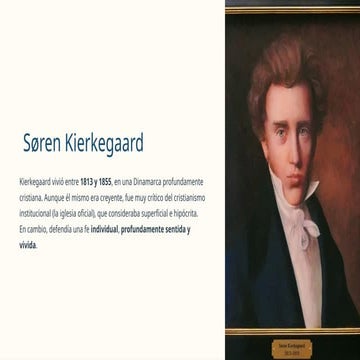Pensamiento filosófico de Soren Kierkegaard | PPTX