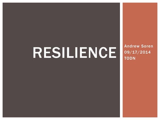 Resilience Training HTGS PowerPoint Aug 2014 v3.1 HTGS Presentation | PPT | Mental Health ...