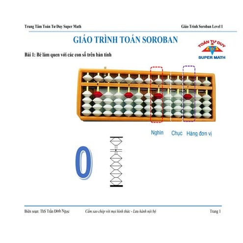 Tài liệu soroban cấp độ 1 | PDF