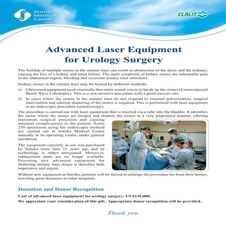 Soroka Emergency Medical Operating Rooms project brochure | PDF