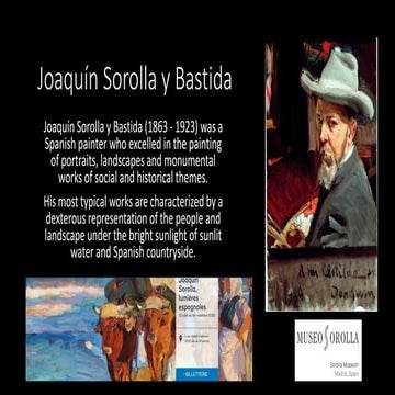 Spanish Artist Sorolla 'Master of light' | PDF