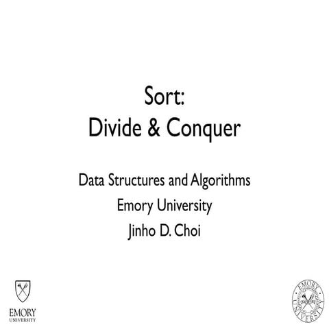 Cs253 Divide And Conquer Sort 2019 Ppt