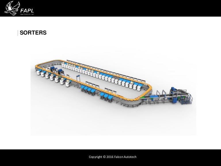 Intelligent Tilt Tray Sorter System by Falcon Autotech