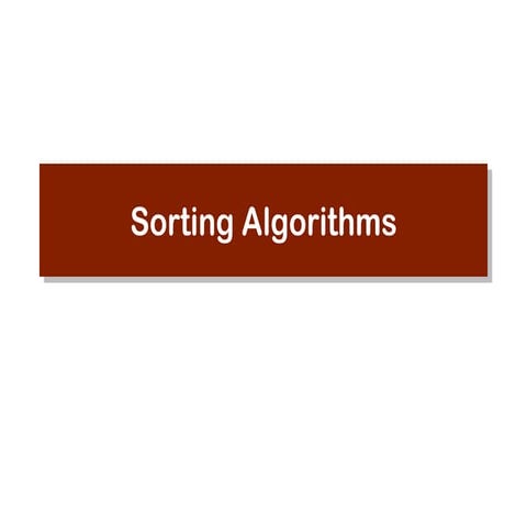 Sorting Ppt 