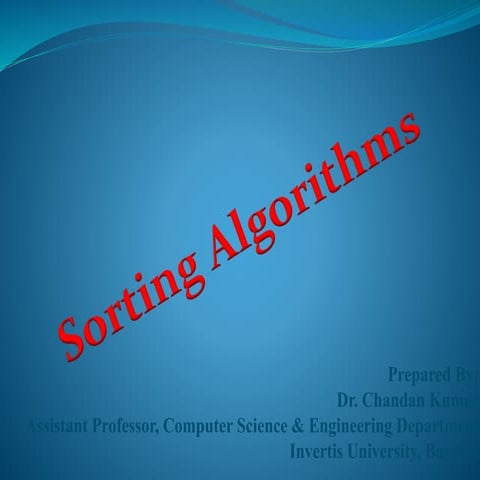 Sorting Algorithms Ppt Programming Languages Computing