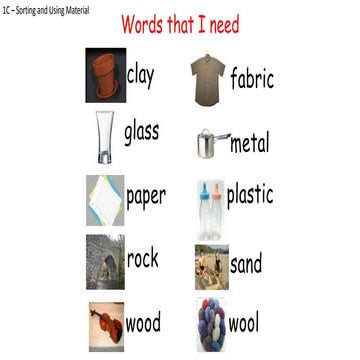 Sorting and Using material | PPTX