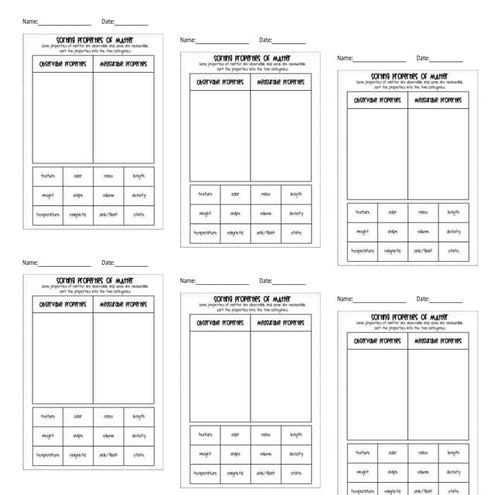 Sorting properties of matter | PPT