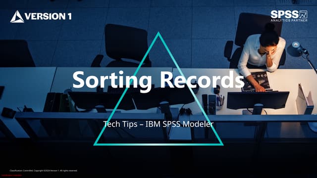 Sorting Records In Ibm Spss Modeler Pptx