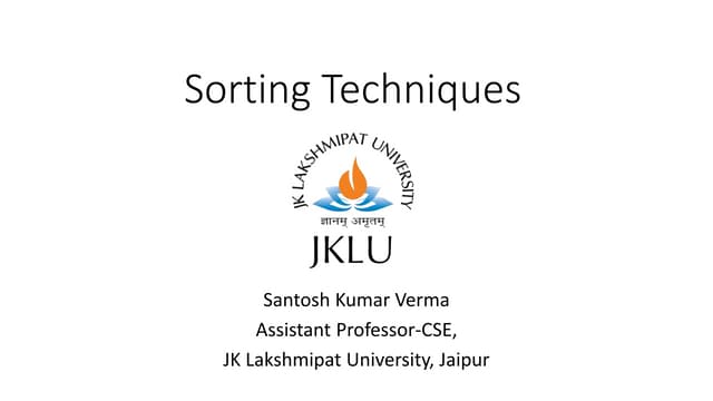 Sorting Tech Comparision Ppt 6975
