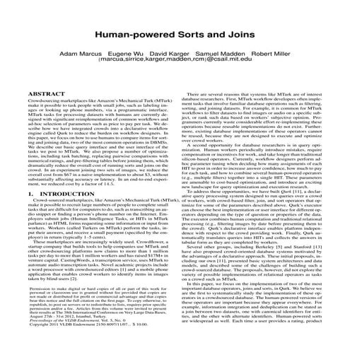 Sort joinpvldb12 | PDF | Databases | Computer Software and Applications